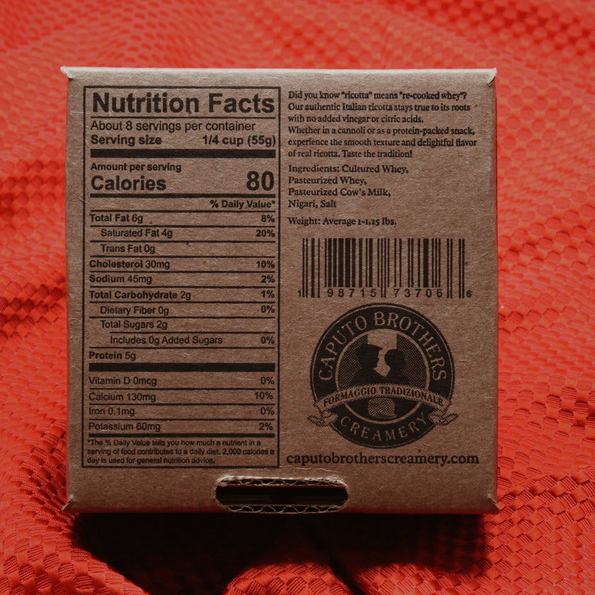 Fresh Ricotta (whey-based) – Caputo Brothers Creamery